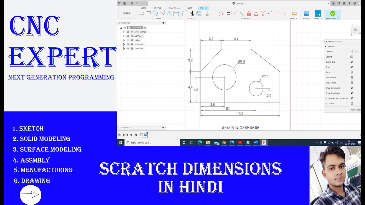 Part 13 Fusion 360 - Secrets of the Dimension Command - YouTube