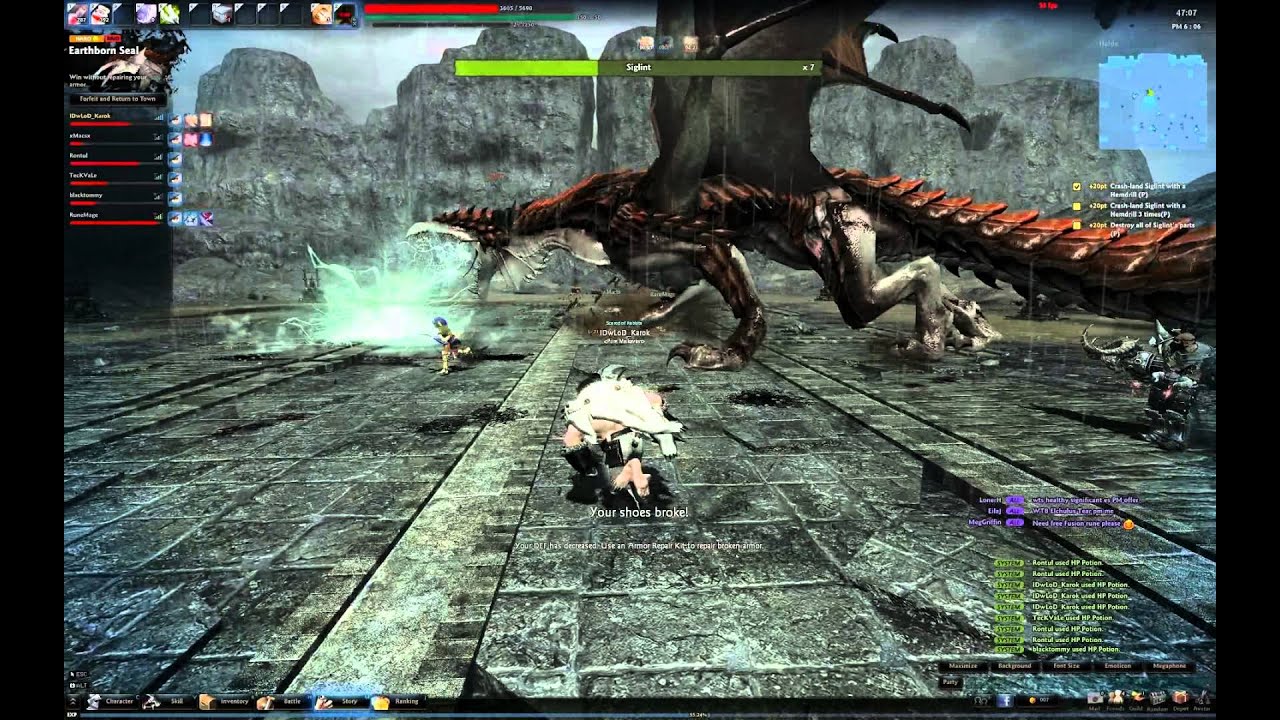 Vindictus Raid - Earthborn Seal - Siglint HD - YouTube