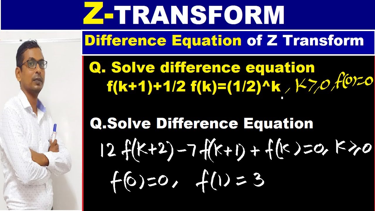 #10 Difference equation of Z transform | solve difference equation 12f ...