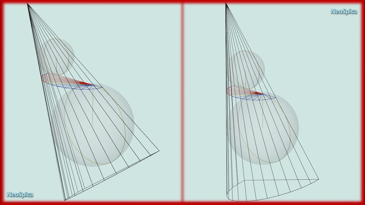 Conical Ellipse Based on Dandelin Spheres - YouTube