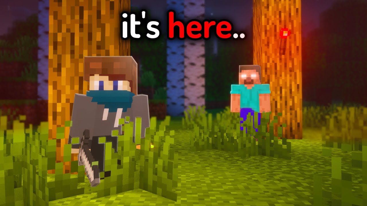 I Found Herobrine AGAIN in my Minecraft World... - YouTube
