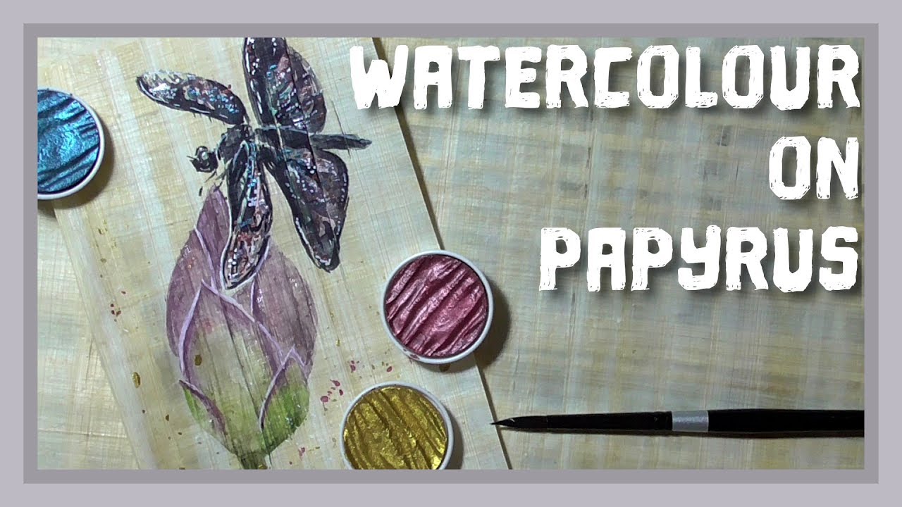 Painting On Real Papyrus - Trying something new. - YouTube