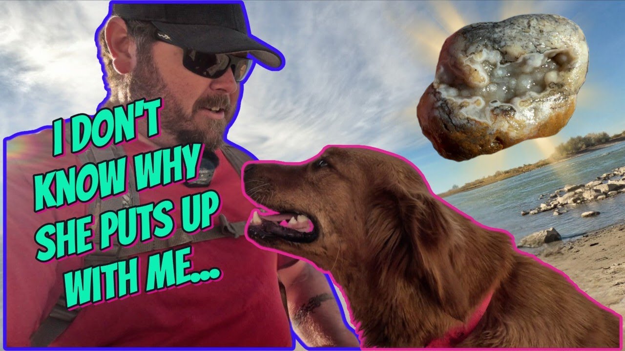 Rockhounding with the Hound on the Yellowstone River! - YouTube