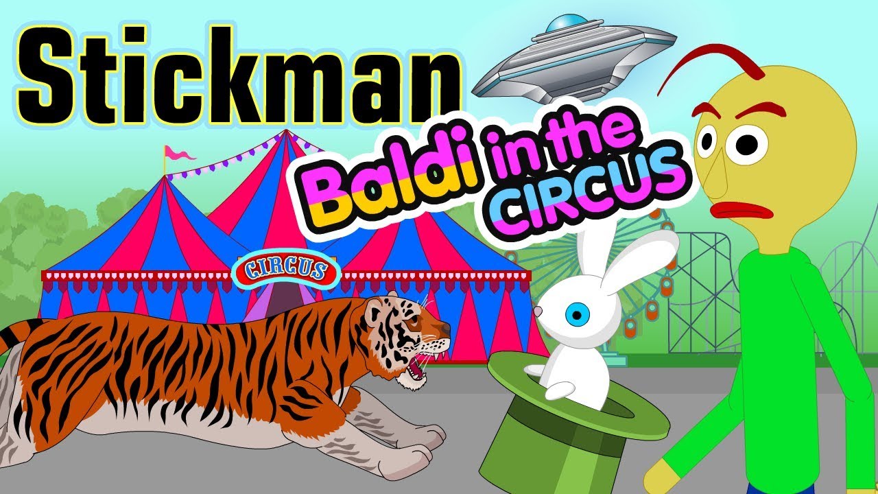 Stickman mentalist. School evil. Hike to the circus with Baldy - YouTube