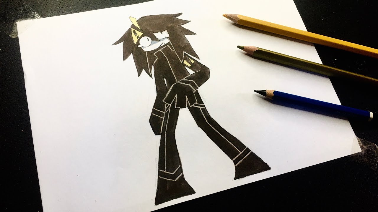 Drawing danger Abbie in basic behavior (red) - YouTube