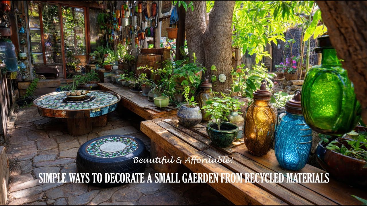Beautiful & Affordable! Simple Ways to Decorate a Small Garden from ...
