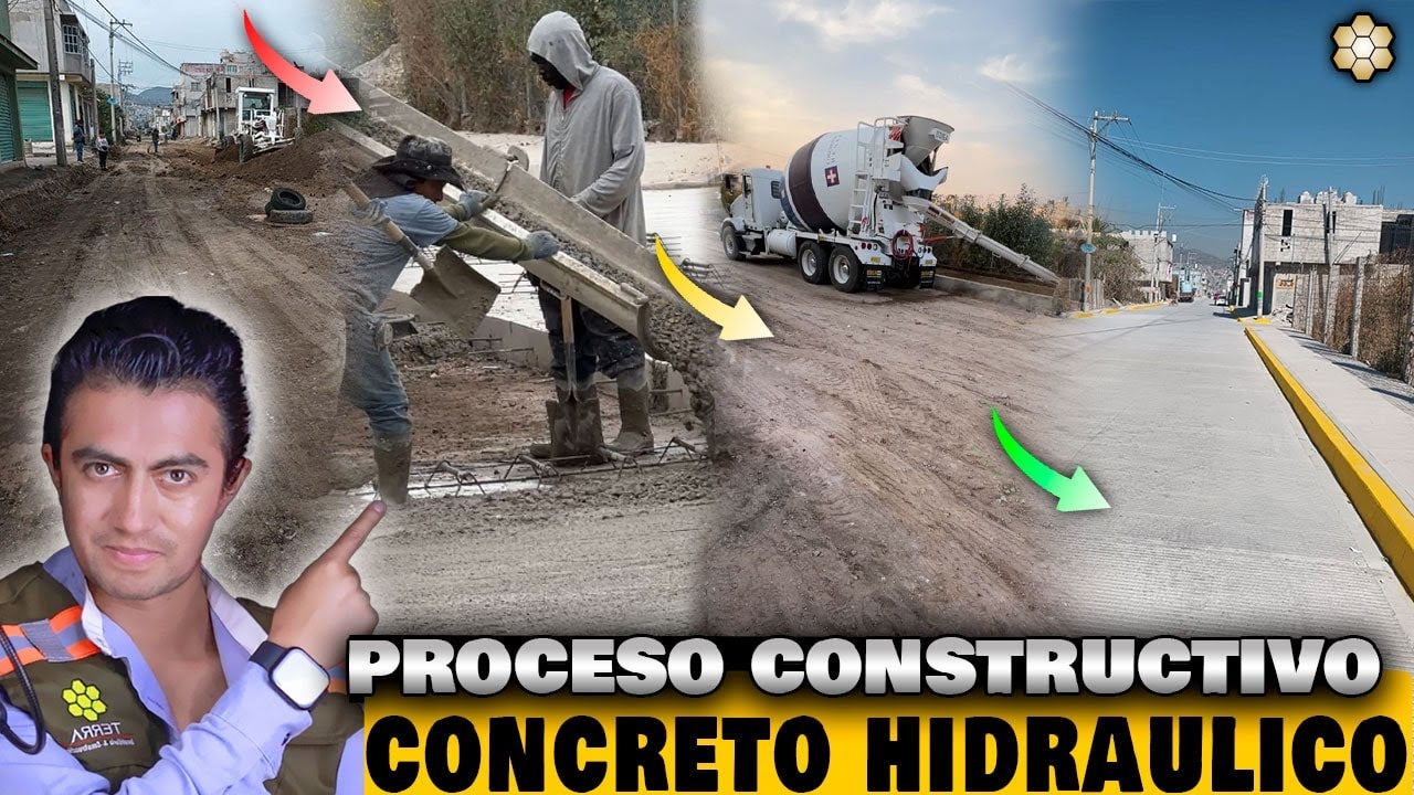 ¿Cómo se Pavimenta una calle con Concreto Hidráulico? El Ing Mau - YouTube