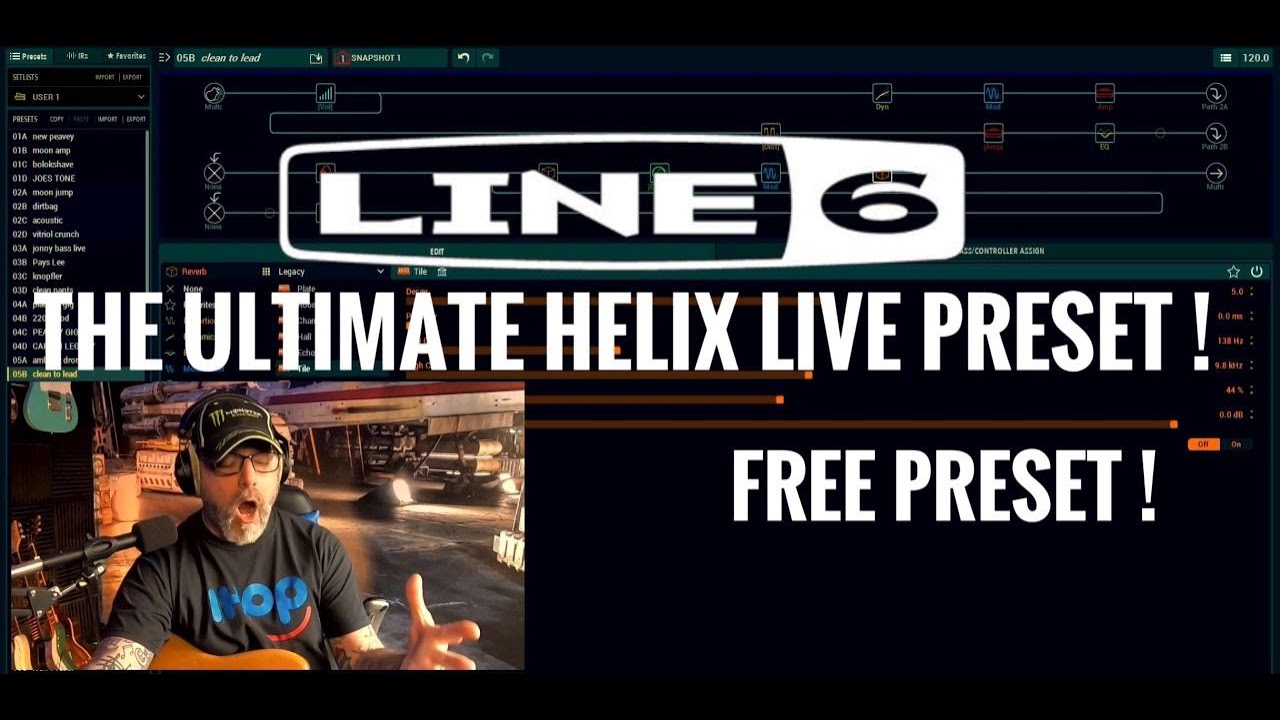 Line 6 Helix amazing two amp preset - YouTube
