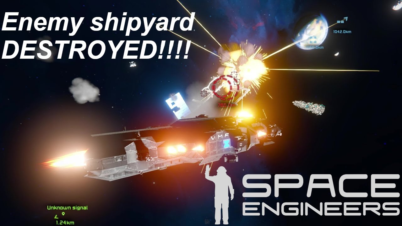RAIDING ENEMY SHIPYARD || Space Engineers - YouTube