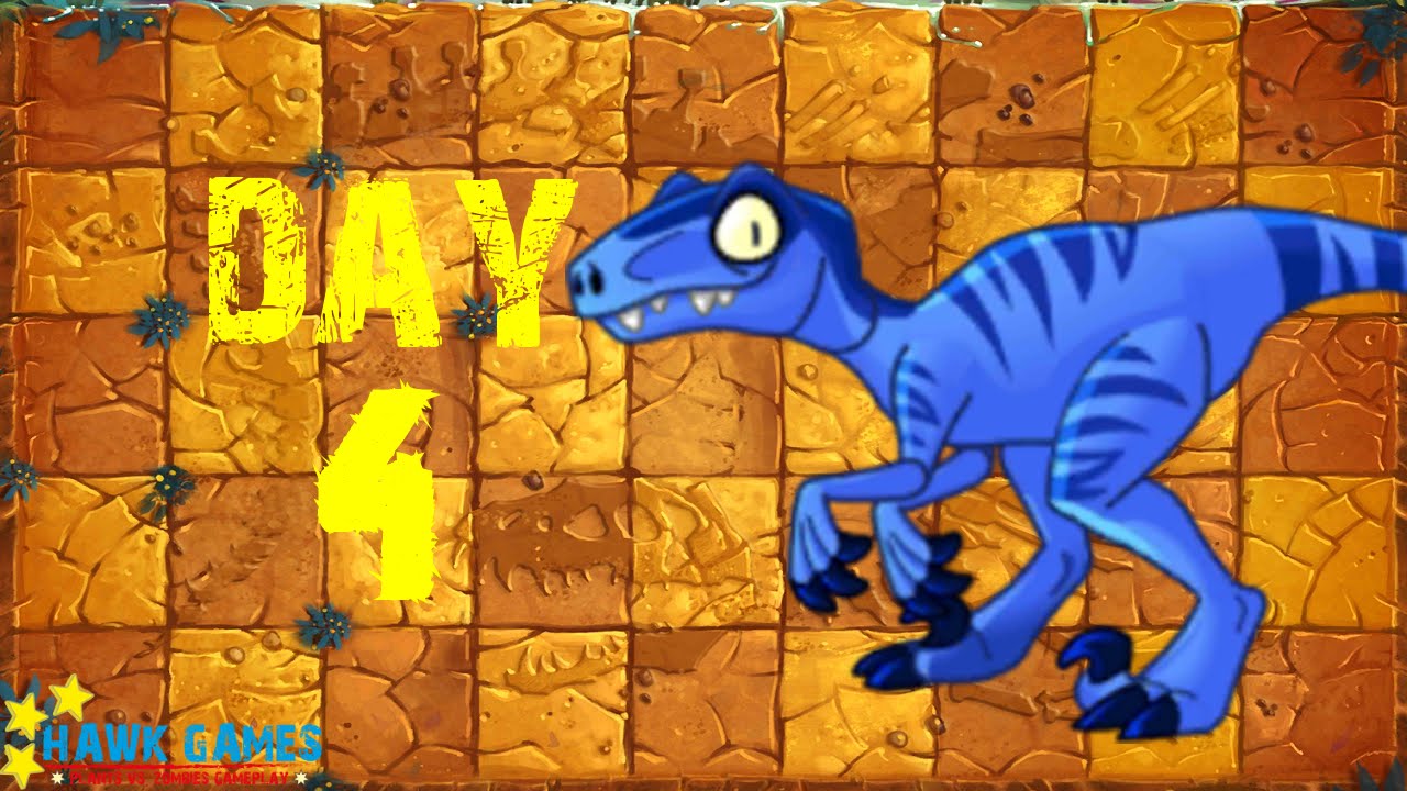 Plants vs Zombies 2 - Jurassic Marsh - Day 4 [Raptors] No Premium - YouTube