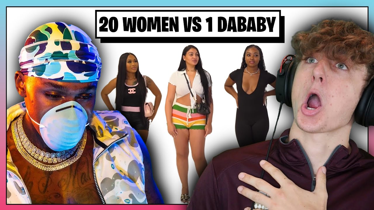 20 WOMEN VS 1 RAPPER: DABABY *REACTION* - YouTube
