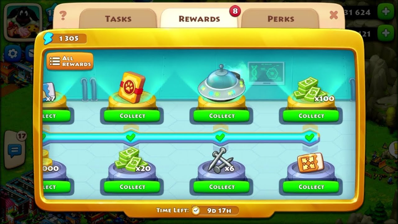 TOWNSHIP Collecting all Rewards from Gold pass - YouTube