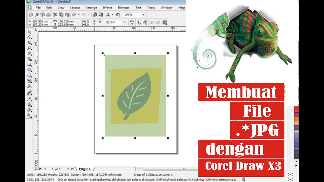 cara membuat file JPG menggunakan Corel Draw x3 (untuk pemula) ! - YouTube