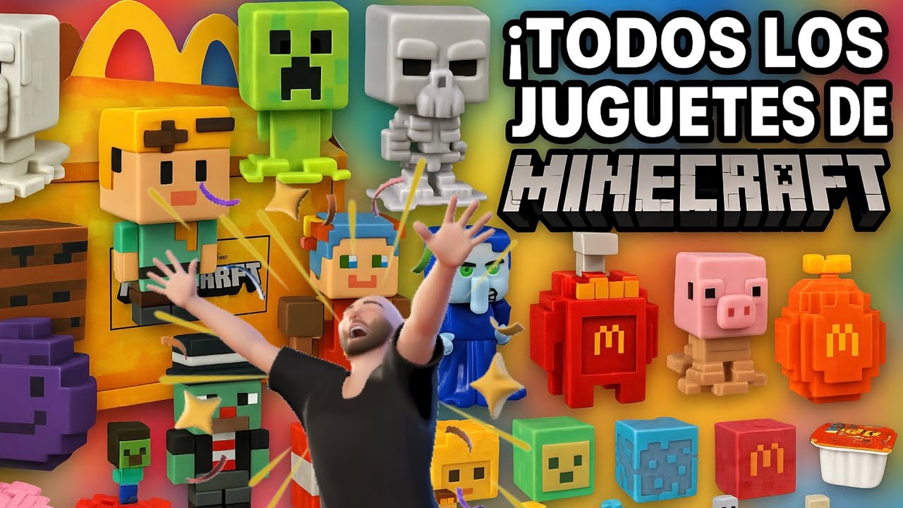 Colección completa Minecraft Mcdonald's 2025 + Pochoclera de la ...