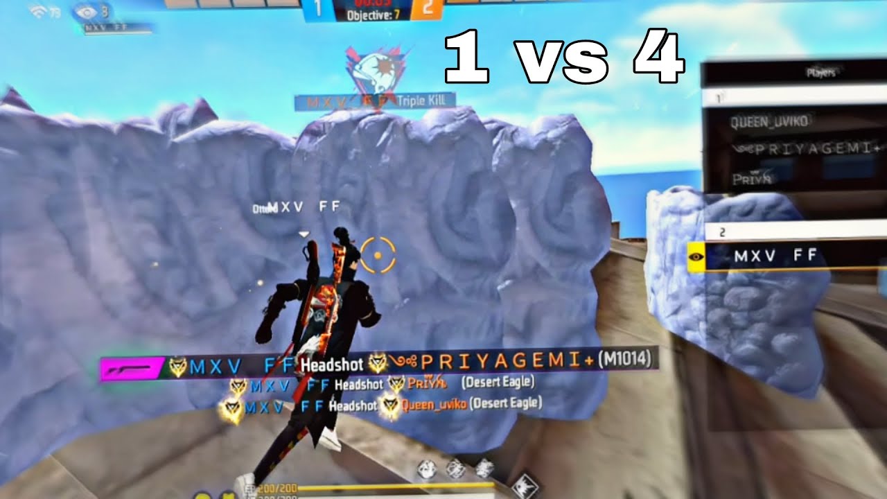 1 vs 4😯 || No Guns Sound 🔊 🔥#nonstopgaming - YouTube