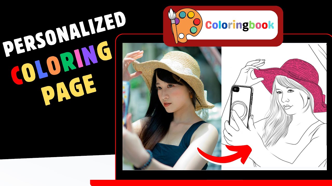 How to Create a Personalized Coloring Page with ColoringBook.AI - YouTube