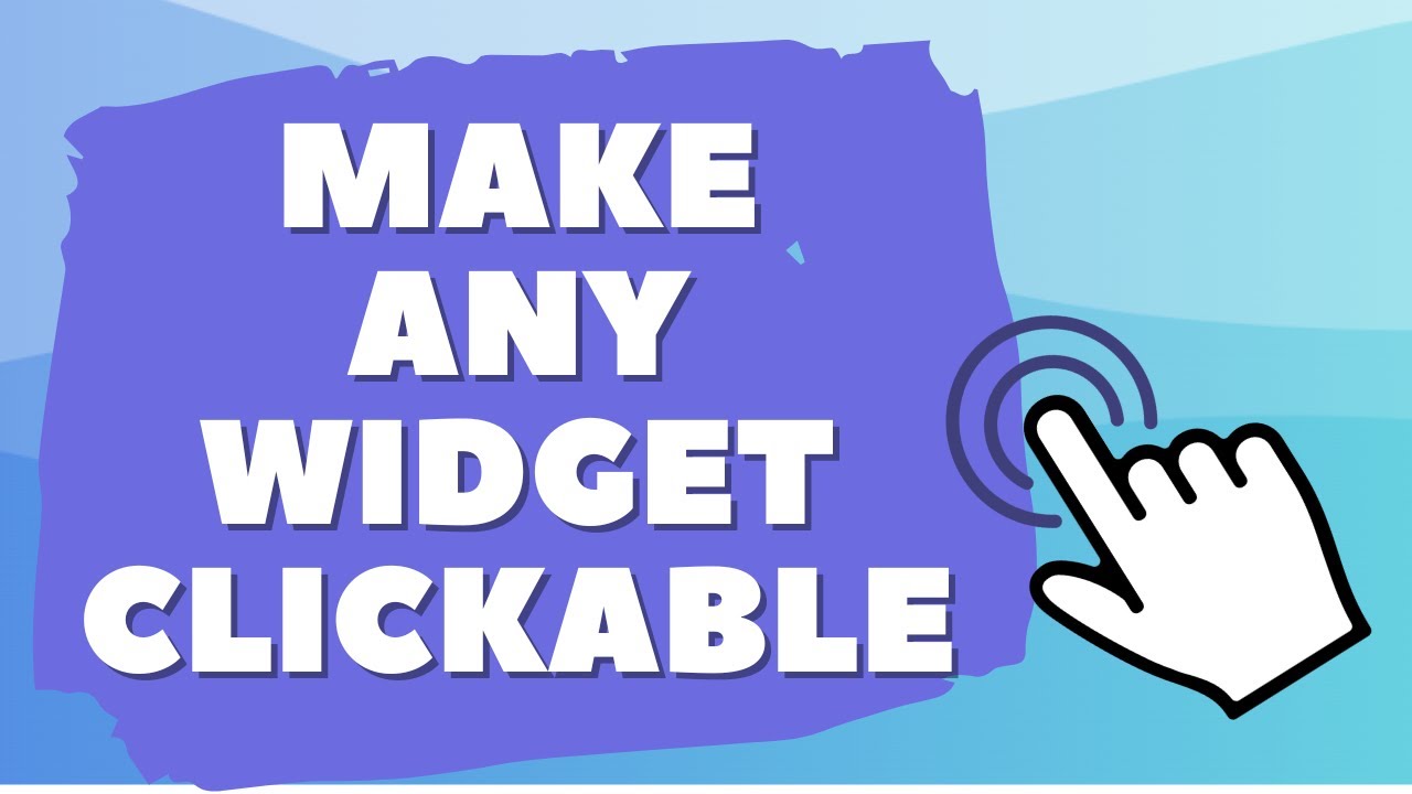 Flutter Make Any Widget Clickable Tutorial - YouTube