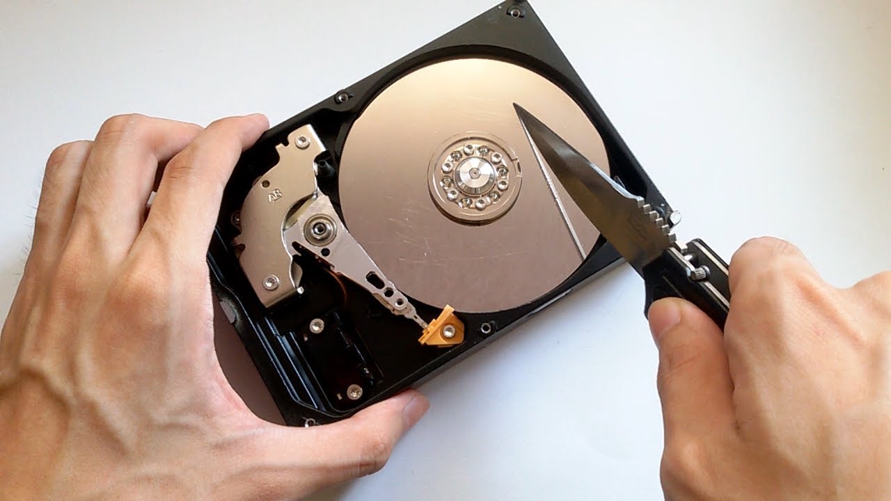 Hard Drive Scratch Test - Will it still work? - YouTube