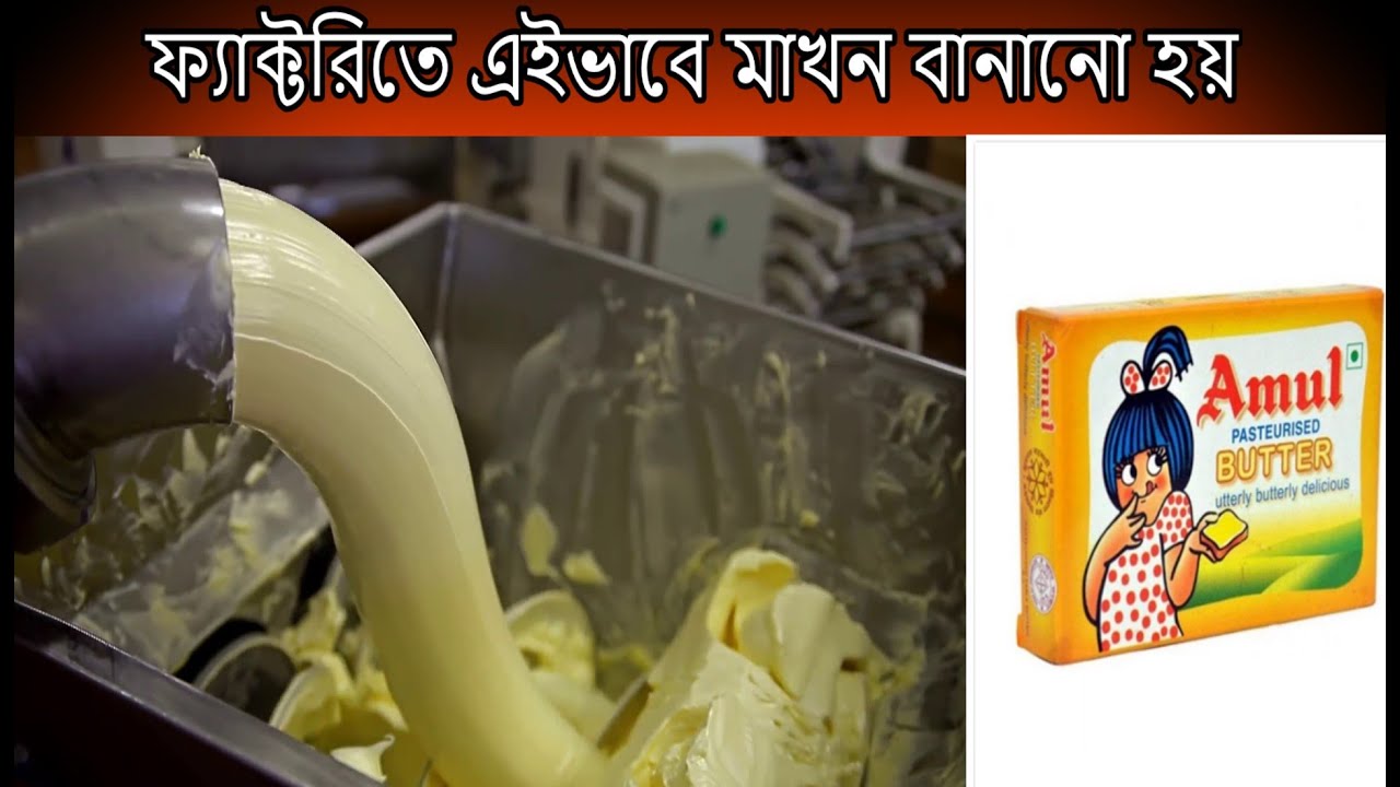 ফ্যাক্টরিতে মাখন কেমন ভাবে তৈরি হয় | Amul butter making process in ...