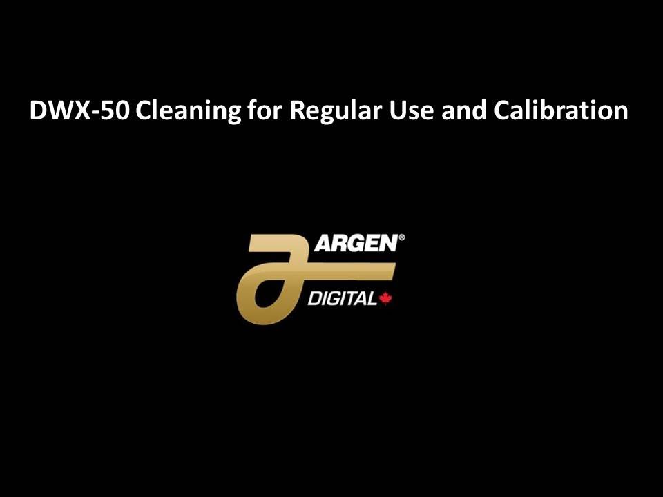DWX 50 Cleaning for Regular Use and Calibration - YouTube