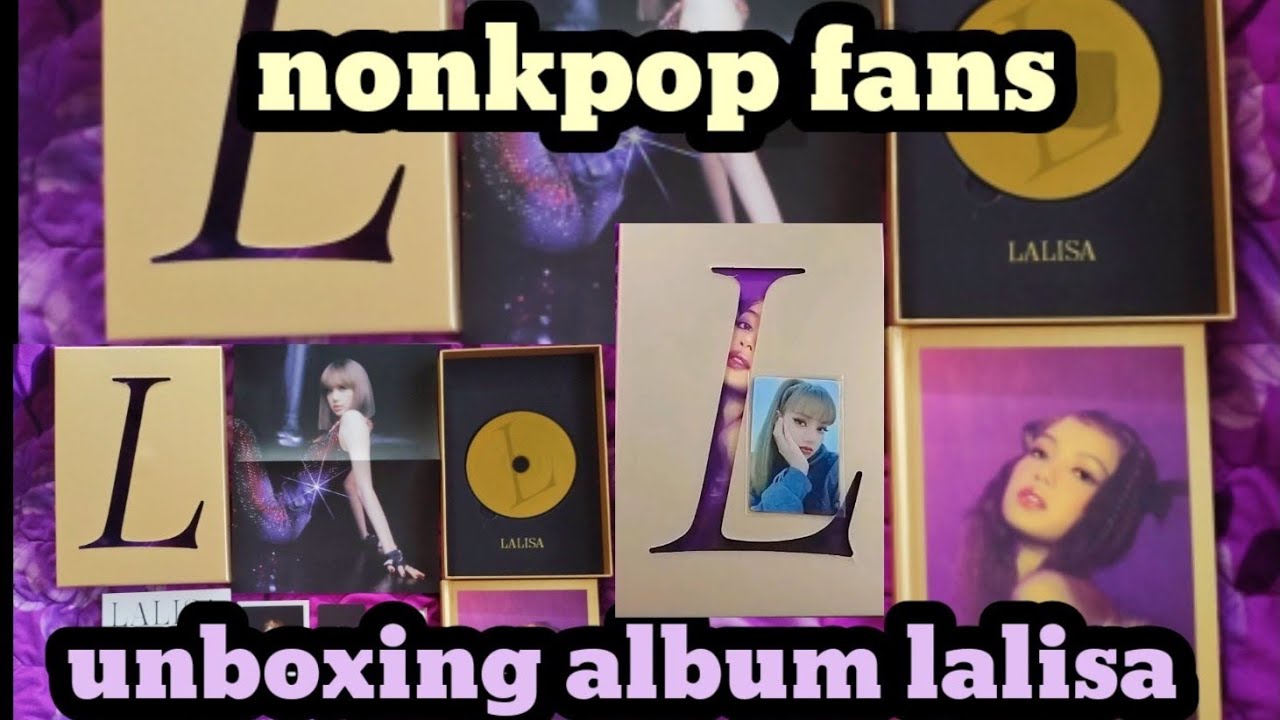 UNBOXING-lisa 1st single album 'LALISA' (gold ver) - YouTube