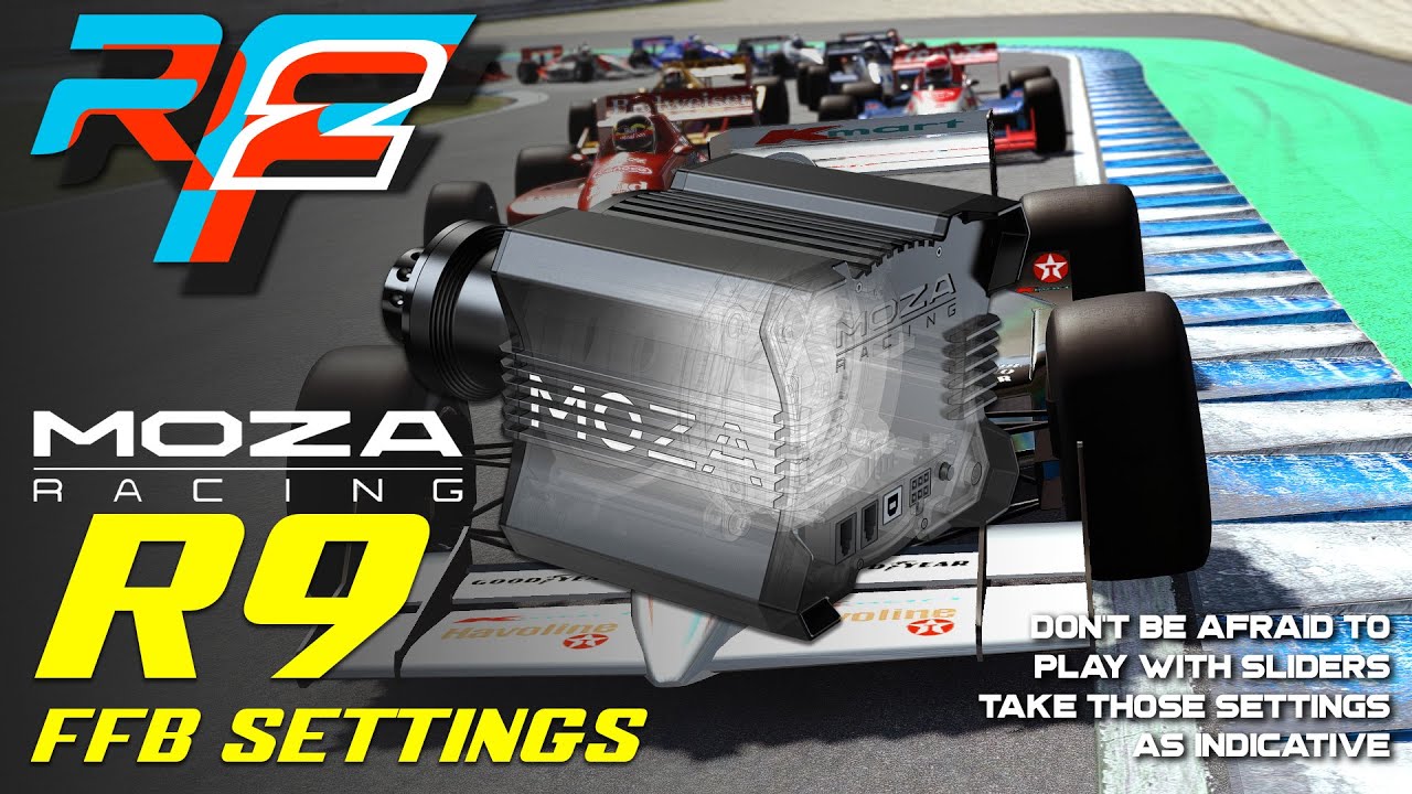 Moza R9 FFB Settings (firmware 1.2.1.32) for rFactor 2 - YouTube