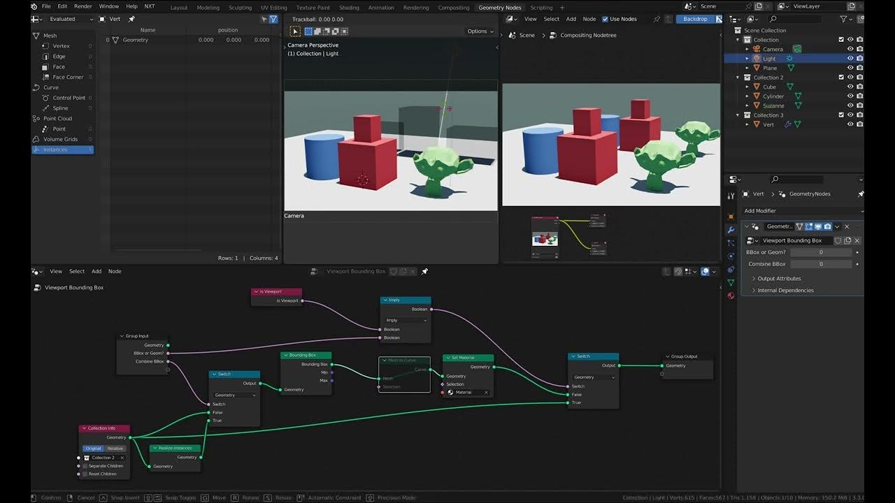 Blender 3.3 : Geometry Nodes in Action : Displaying Bounding Boxes - YouTube