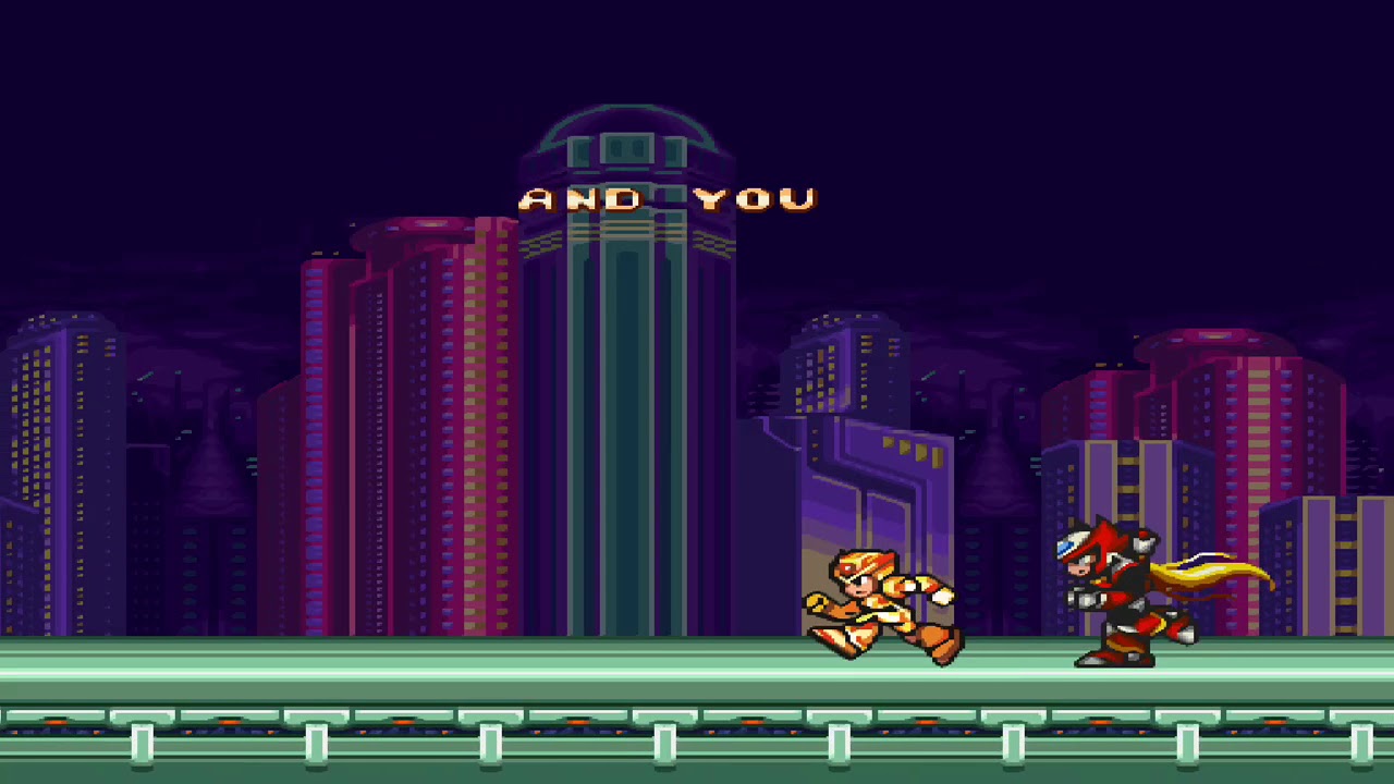 Mega man X and Zero running - YouTube