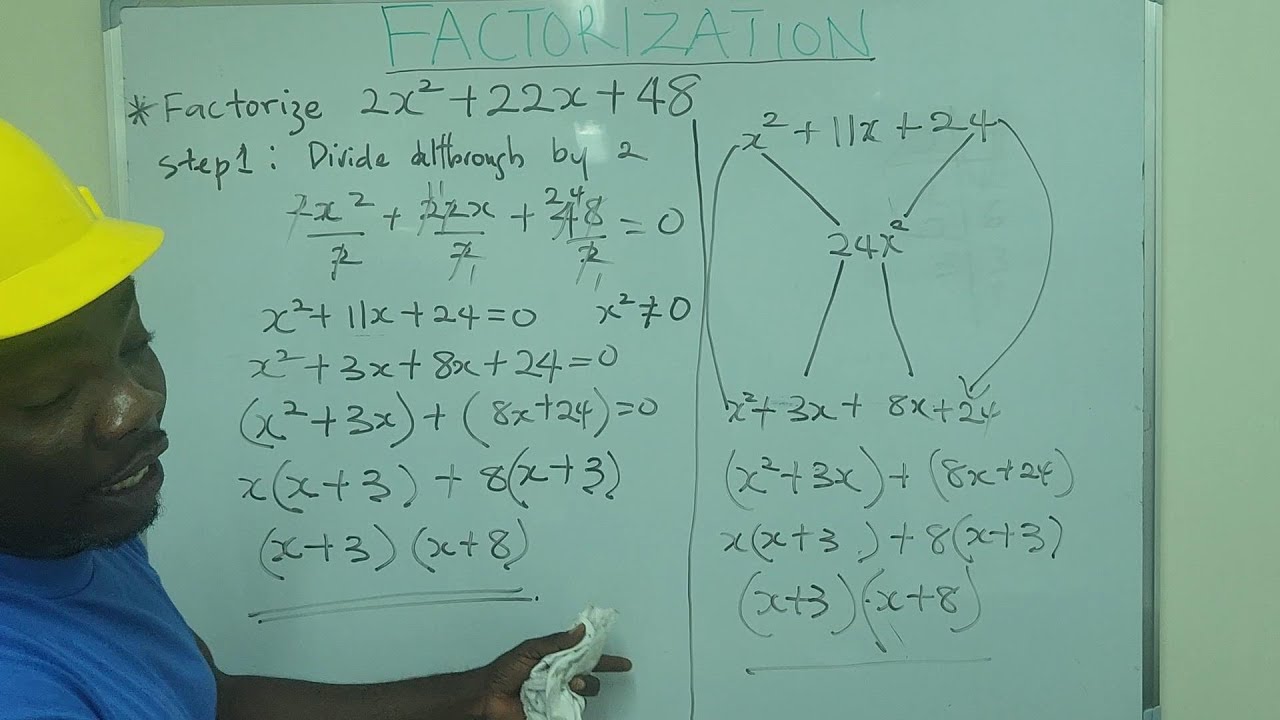 Factorization Factorize 2X2 22X 48 YouTube Factorization Factorize 2X2 22X 48 YouTube