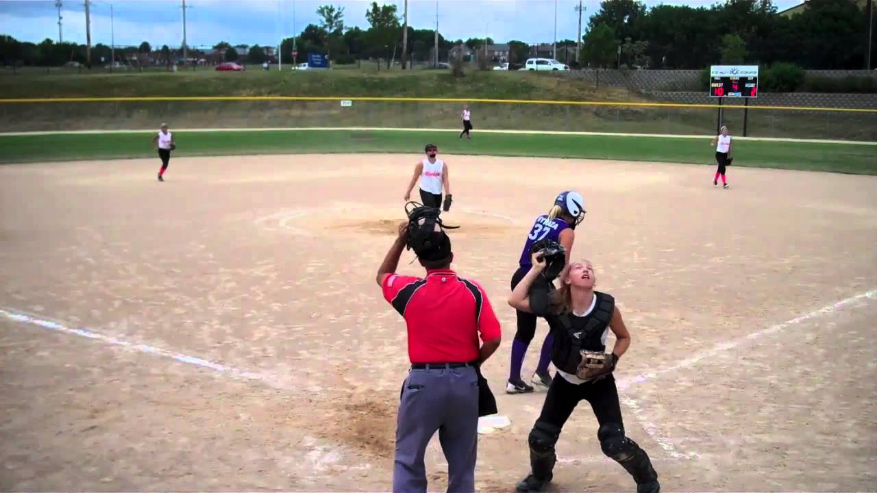 Kyenne Wade Rise Ball strikeout #1 (trimmed) - YouTube