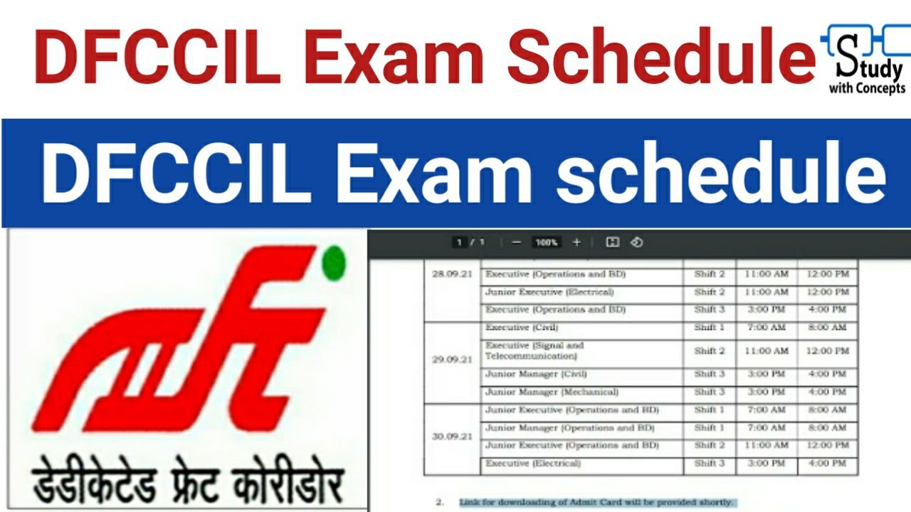 DFCCIL EXAM DATE 2021 SCHEDULE OUT OFFICIAL NOTICE/DFCCIL Exam Date ...