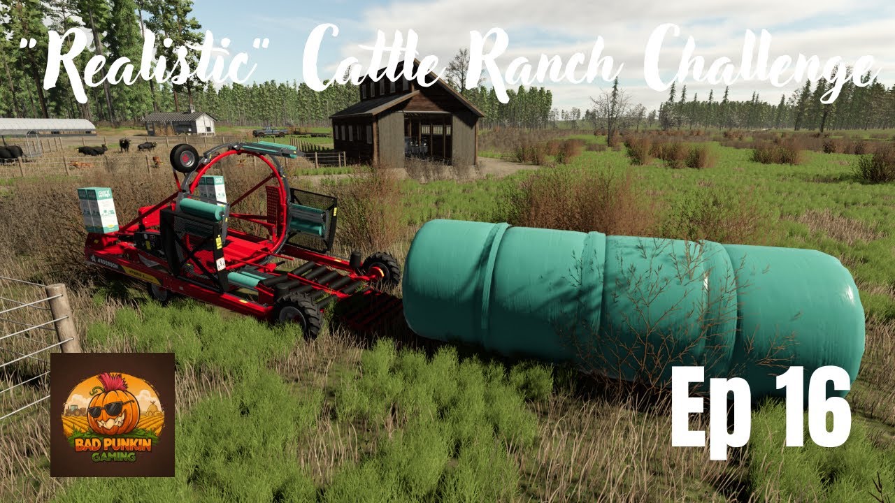 "Realistic" Cattle Ranch Challenge | Ep 16 | Big Greenhouses = Big ...