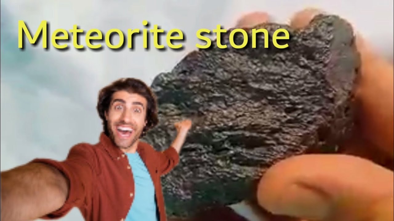 The meteor stone found in Africa - YouTube