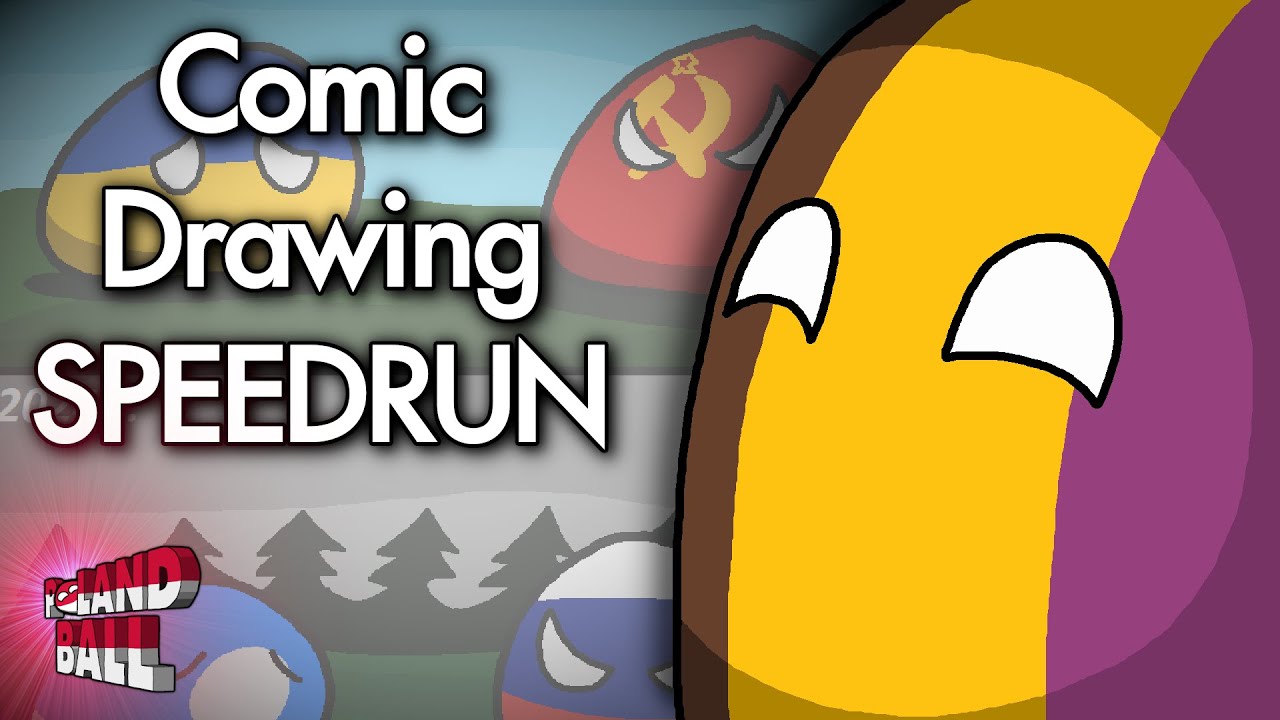 Comic Drawing SPEEDRUN! | Aaron's Countryballs Comics - YouTube