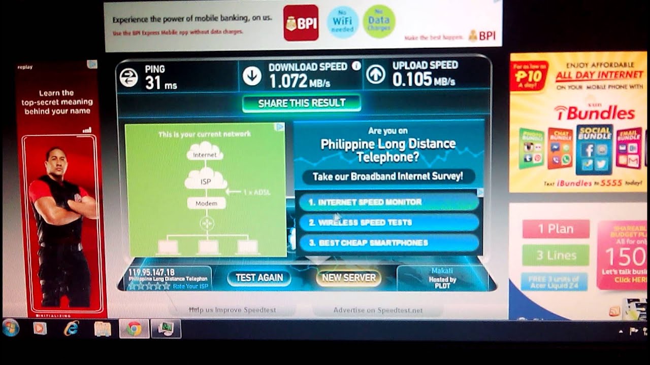Speedtest PLDT - YouTube