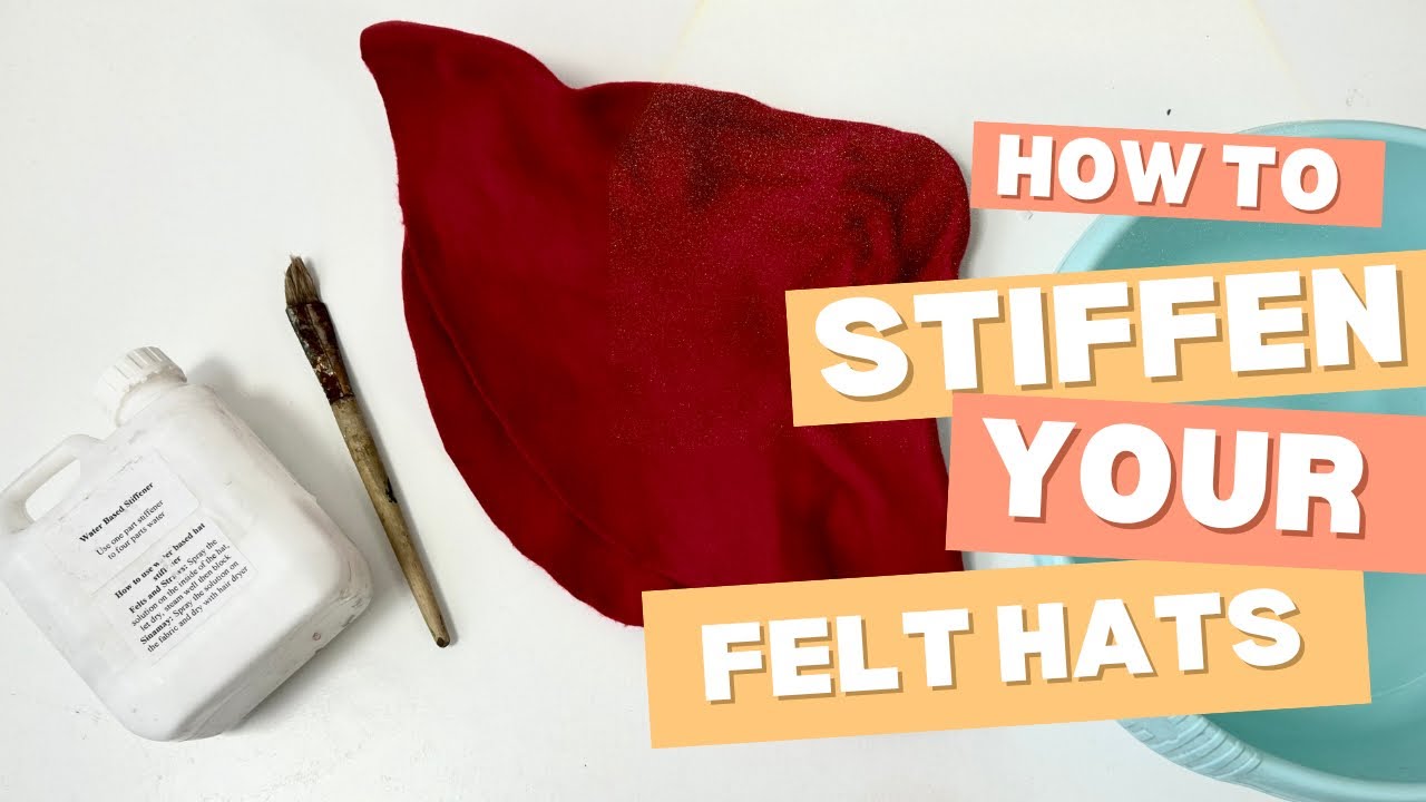 How to Stiffen Your Felt Hats, Hat Making tutorials with Elena Shvab ...