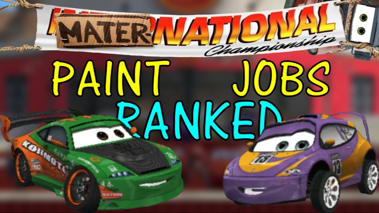Every Paint Job from Cars: Mater-National Ranked - YouTube