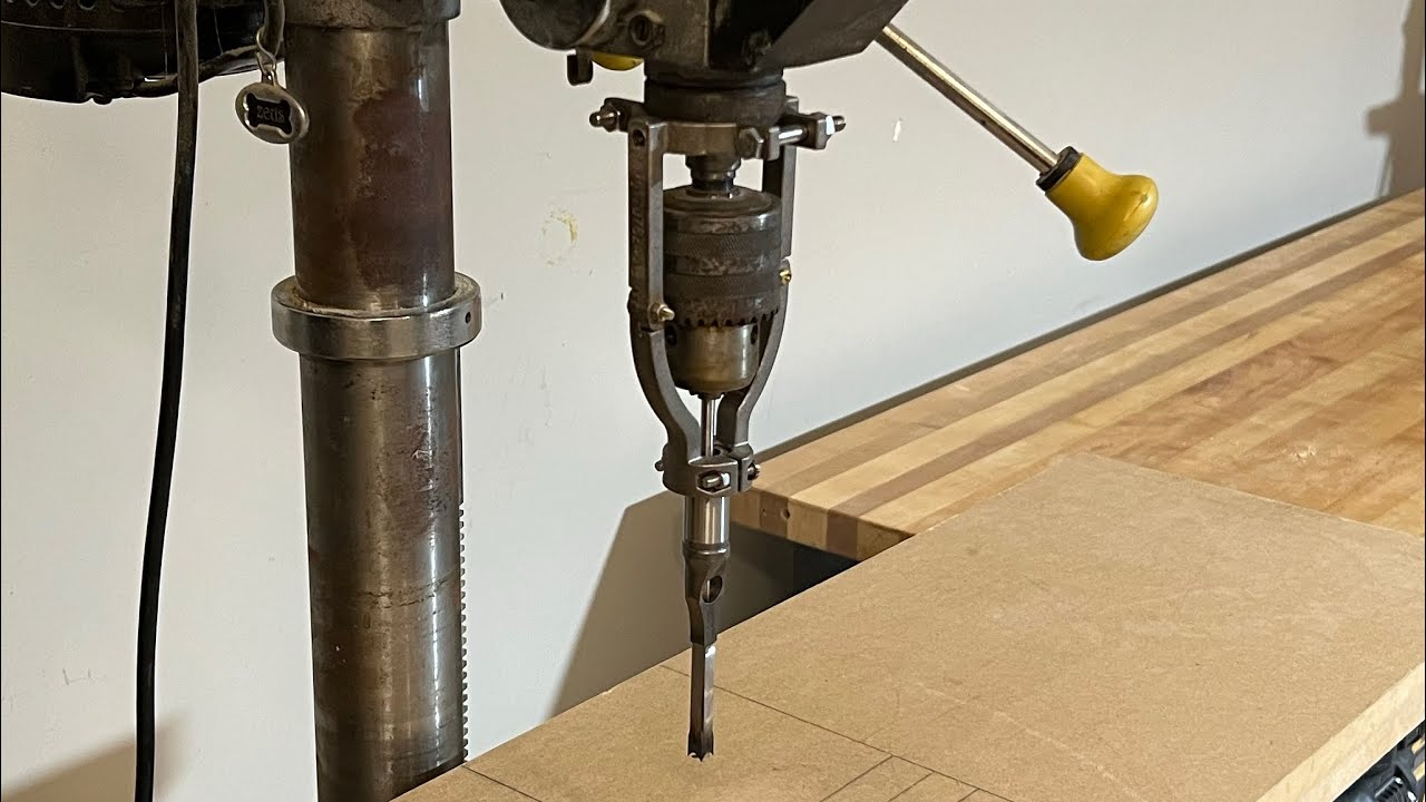 Square Hole (Mortise) Drill Bit Adapter w/ 1/4” Chisel Bit - YouTube