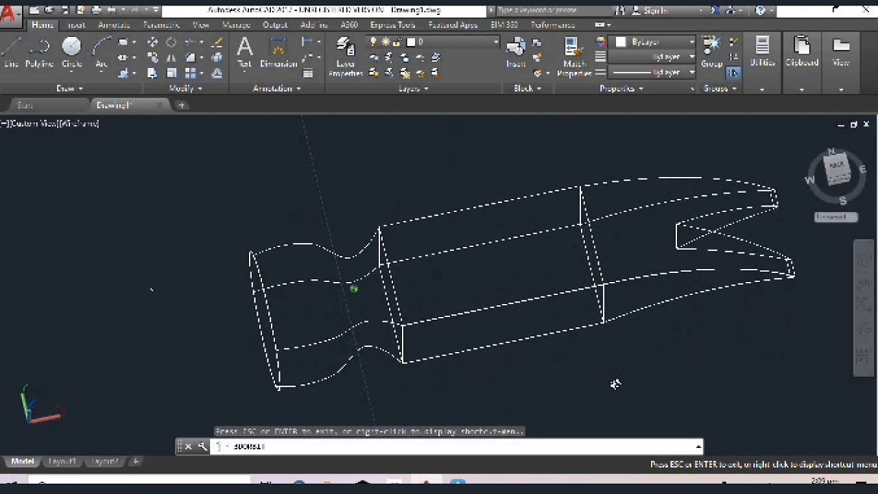 AUTOCAD HAMMER 3D - YouTube