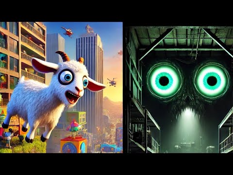 Goat simulator 3 pt.5 e poppy playtime - YouTube