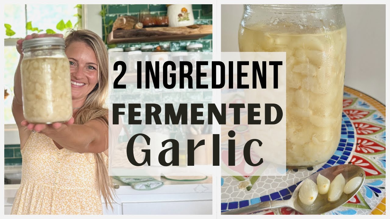 How To Make EASY FERMENTED GARLIC | No Peeling! - YouTube