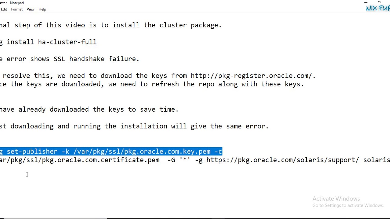 Oracle Solaris Cluster Installation Part 2 - YouTube
