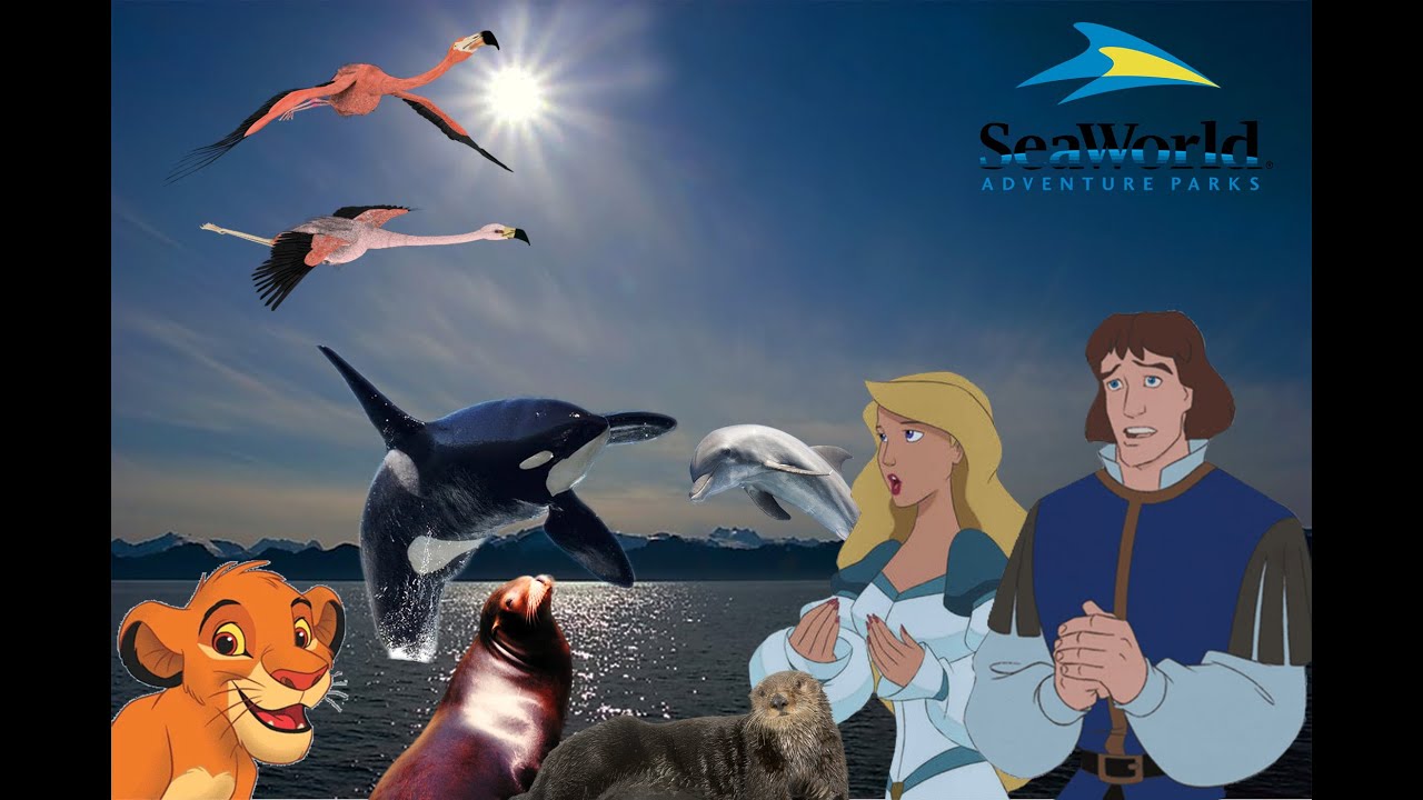 Derek, Odette and Simba in Seaworld - YouTube