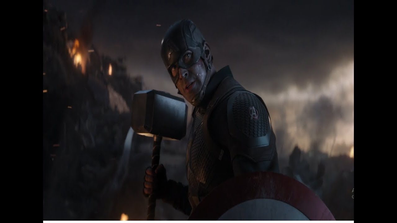 Captain America Lifts Thor's Hammer Mjolnir Scene - AVENGERS 4 ENDGAME ...