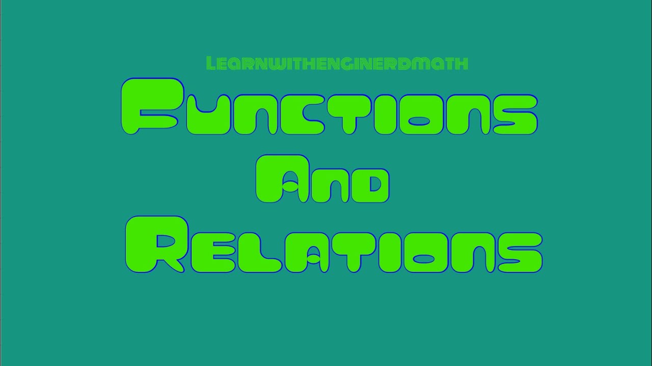 Functions and Relations (Tagalog/Filipino Math) - YouTube