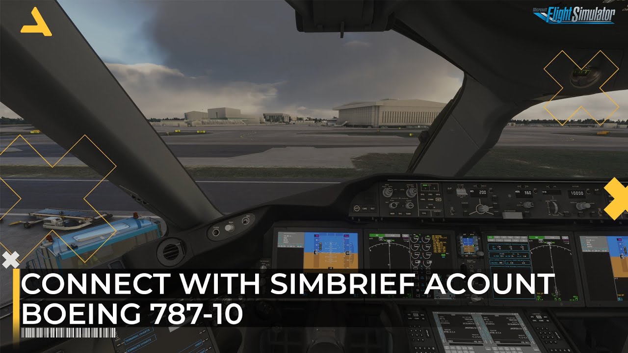 How to Connect the Simbrief with Boeing 787-10 CDU in MSFS 2020 - YouTube