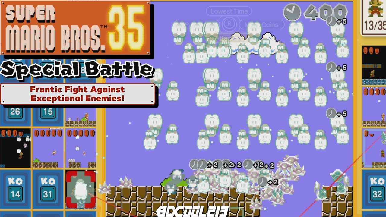 Super Mario Bros. 35 New Special Battle Gameplay "INTENSE BATTLE" - YouTube