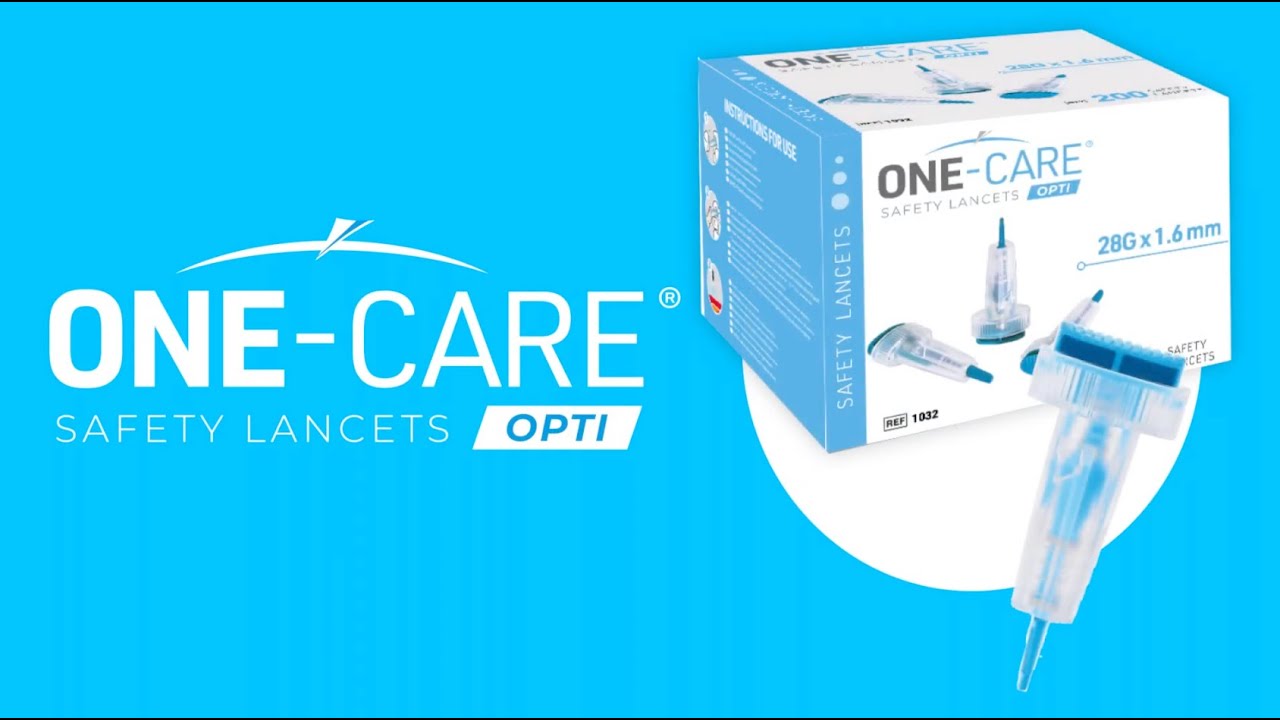 MediVena ONE-CARE® OPTI Safety Lancets - YouTube