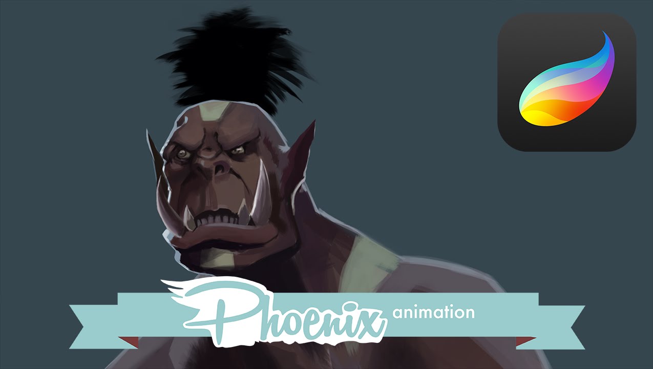 Digital Concept - Orc (using Procreate for iPad mini) - YouTube