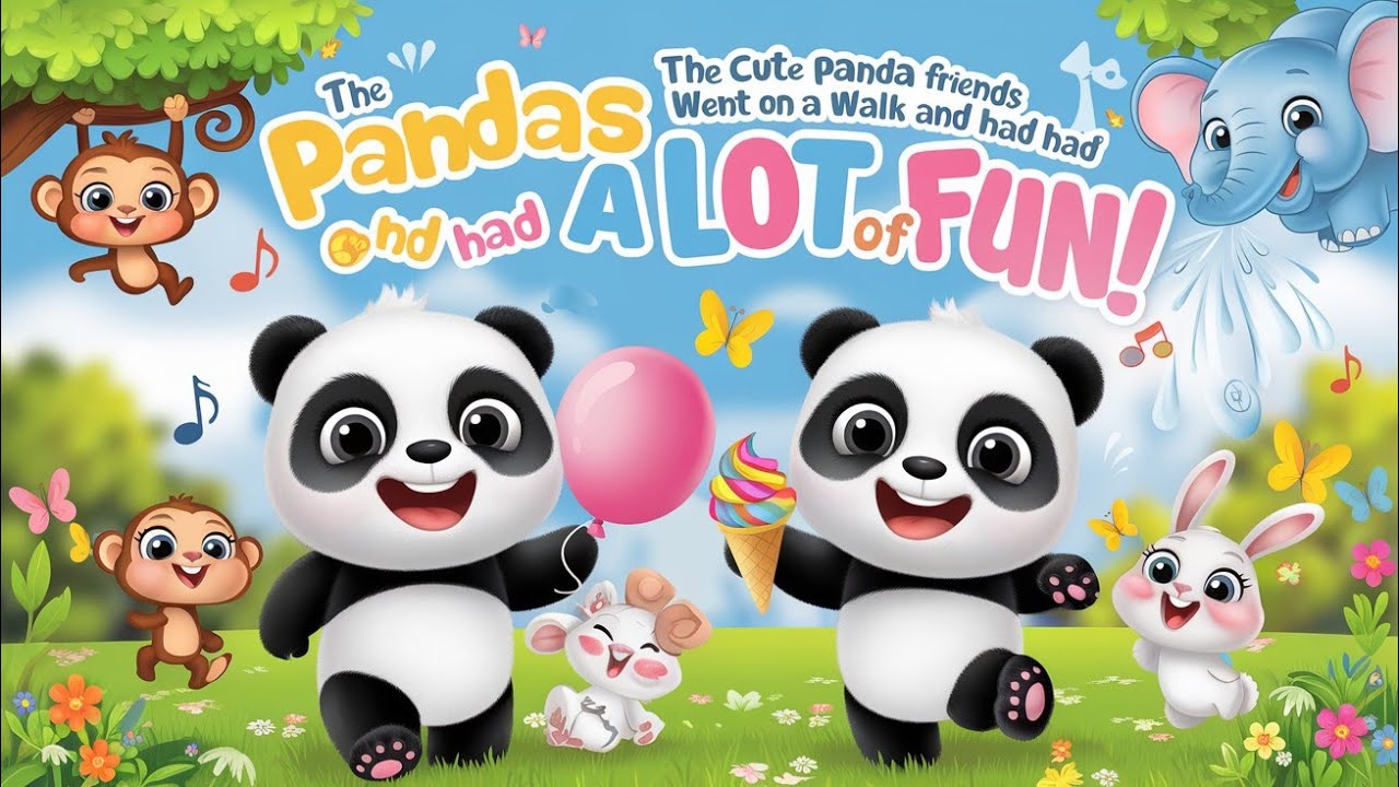 Title: The Cute Pandas and Their Friends Went on a Walk and Had a Lot ...